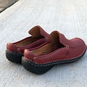 Born | Shoes | Womens 75 Born Handcrafted Red Leather Slip On | Poshmark